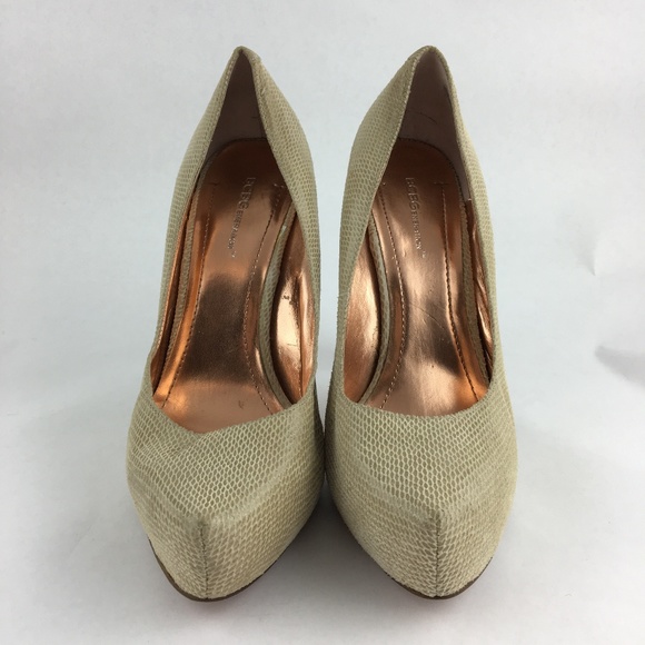 BCBGeneration | Shoes | Nwob Bcbgeneration Snake Print Heels Pumps M ...